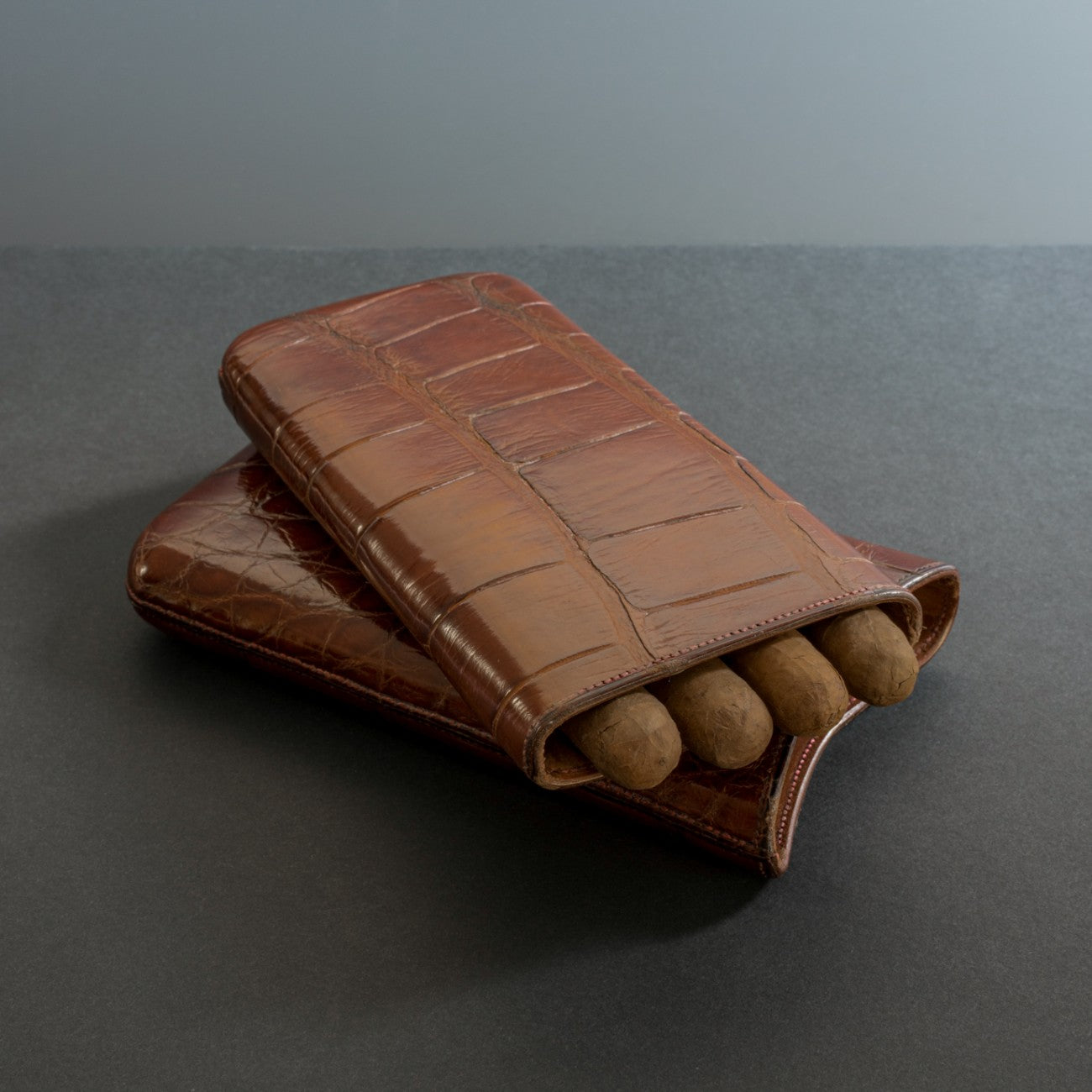 Victorian Crocodile Skin Cigar Case – Bentleys London