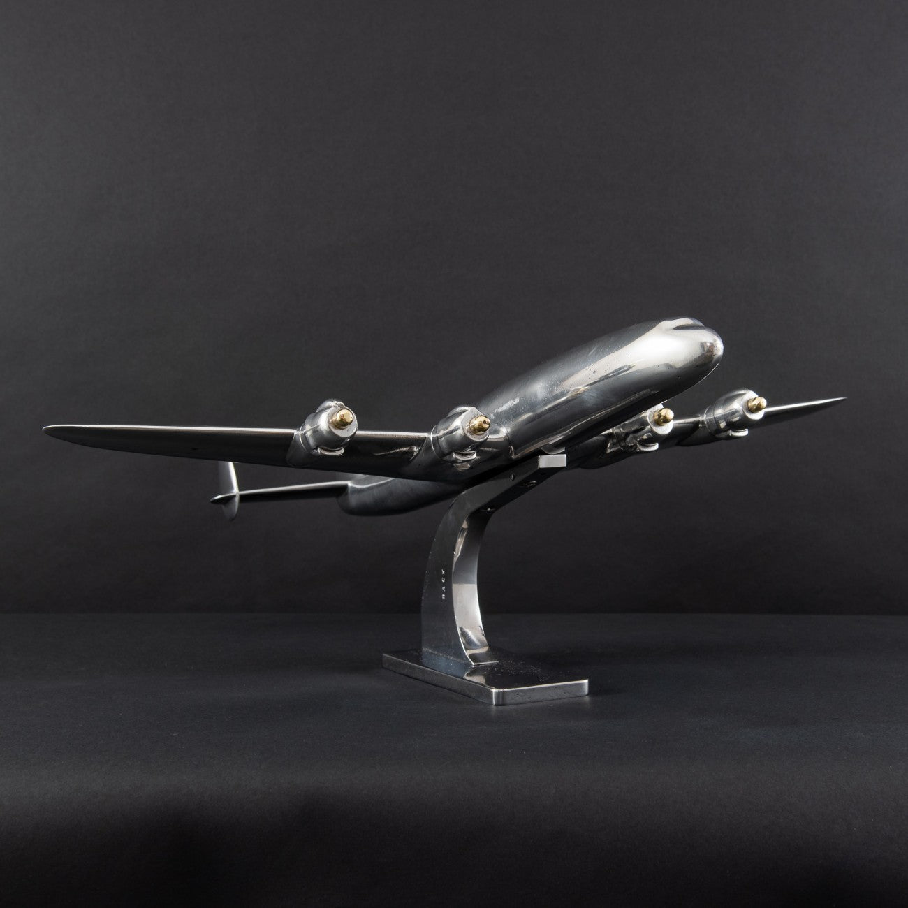 Polished Aluminium Lockheed Constellation Model – Bentleys London