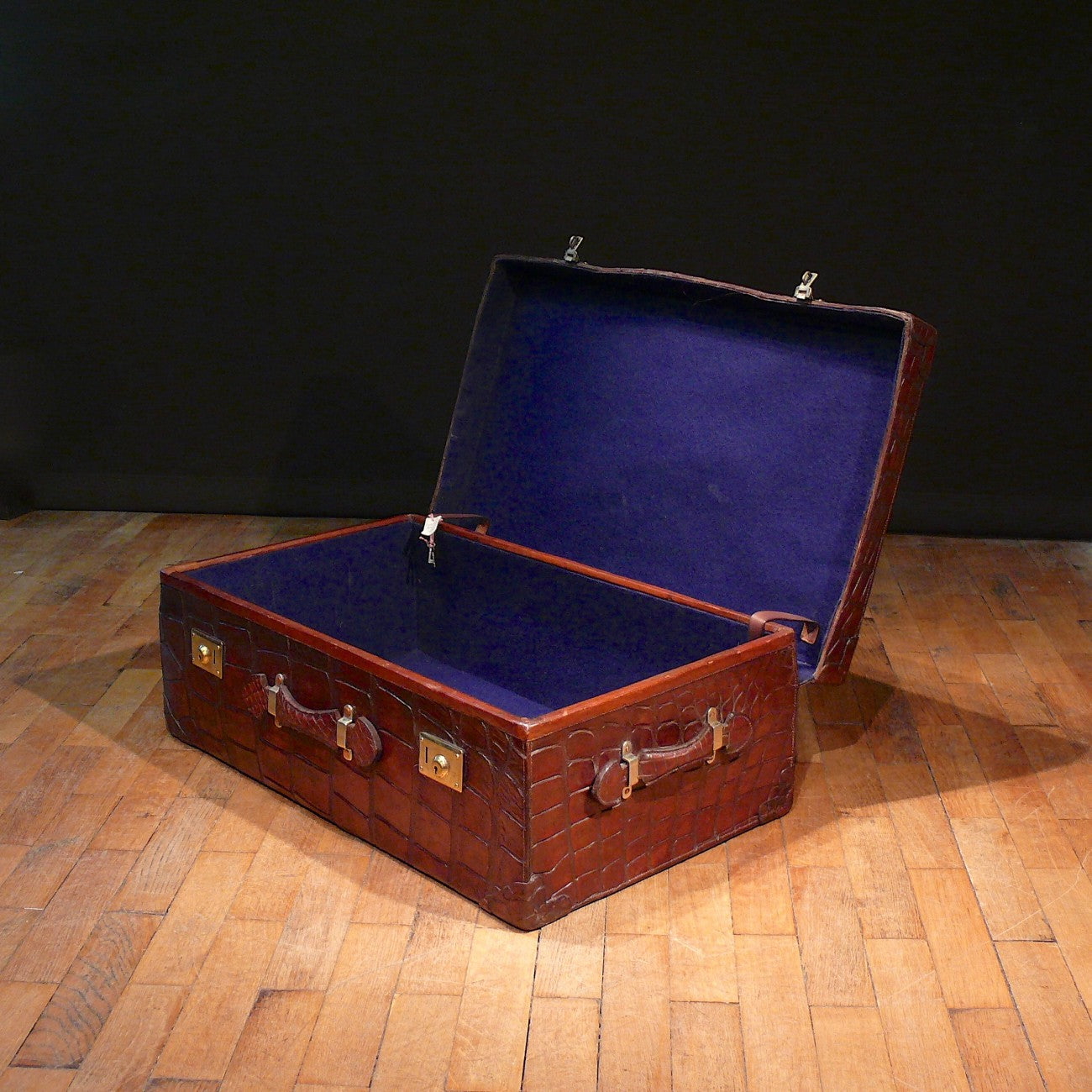 Large Crocodile Skin Suitcase – Bentleys London