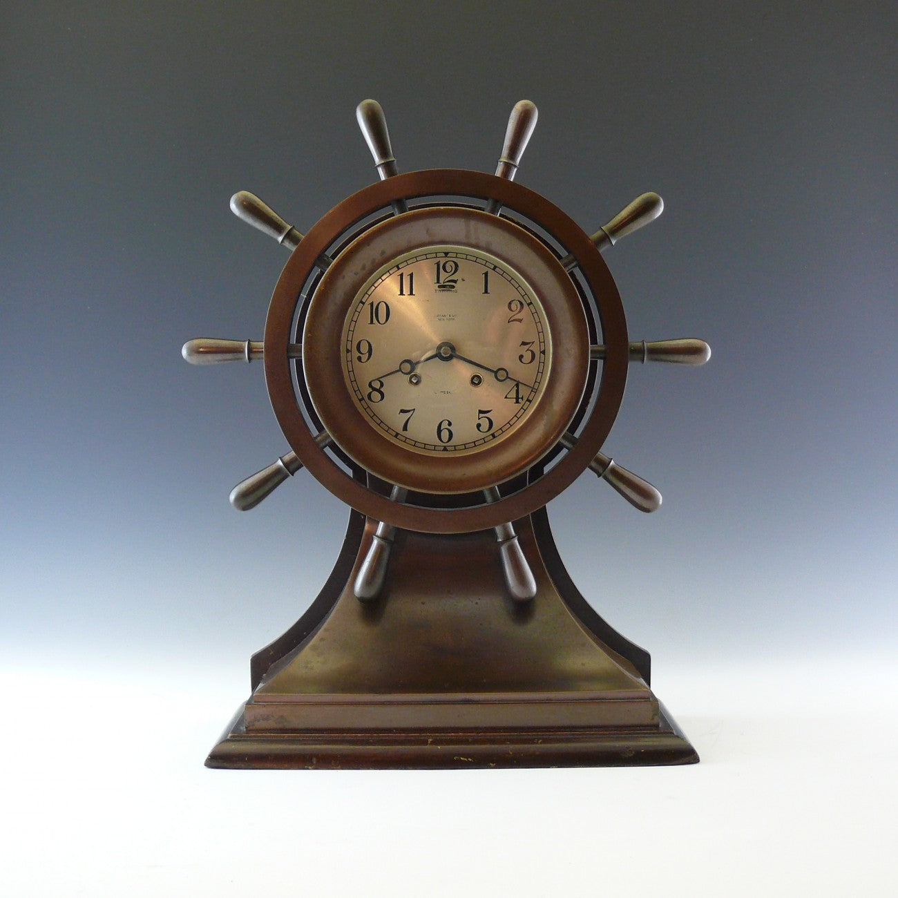 Bronze Ships Wheel Clock – Bentleys London